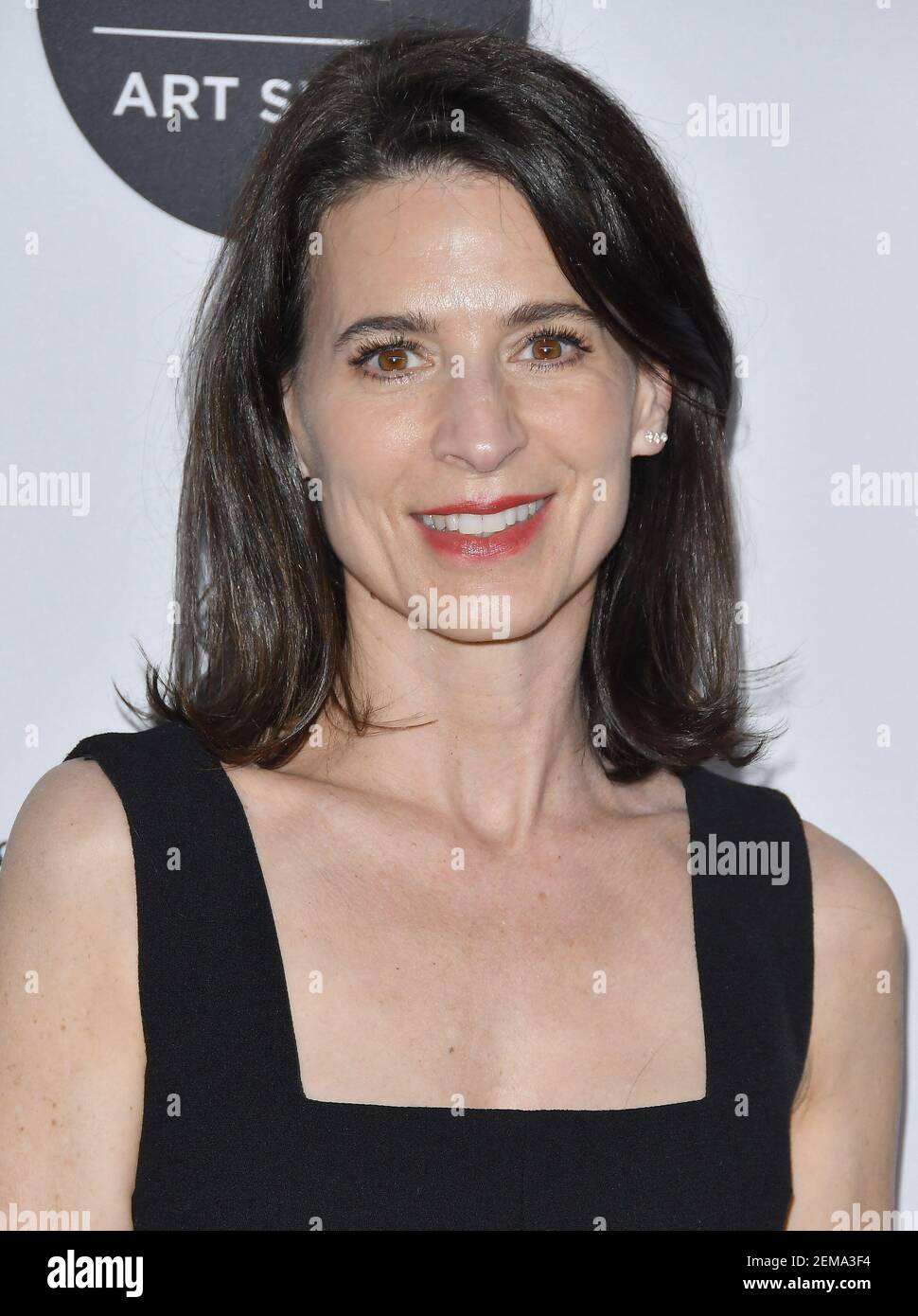 Perrey Reeves arrives at the LA Art Show Opening Night Gala held at the ...