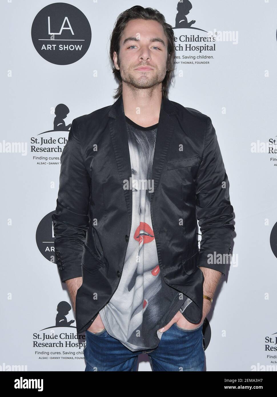 Zack Peladeau arrives at the LA Art Show Opening Night Gala held at the ...