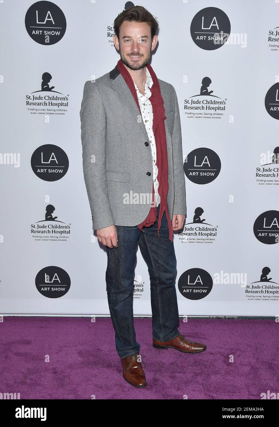 Evan Williams arrives at the LA Art Show Opening Night Gala held at the ...