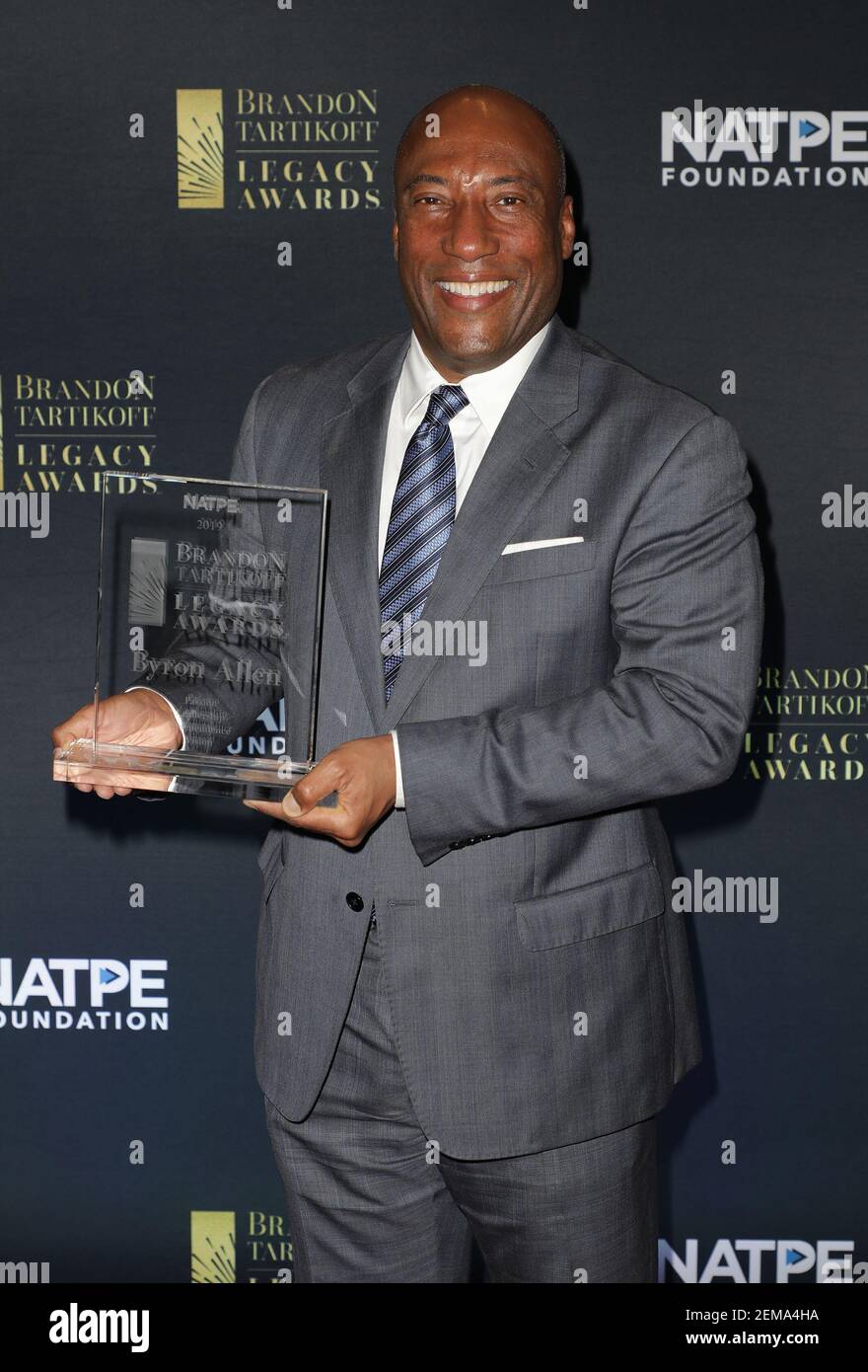 MIAMI BEACH, FL - JANUARY 23: Byron Allen is seen at the 2019 NATPE ...