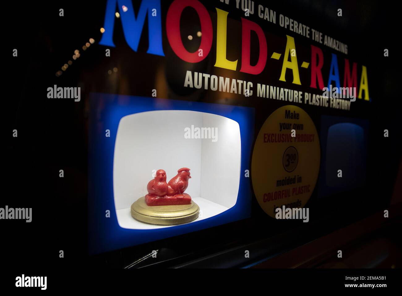 A Mold-A-Rama vending machine can make an injection molded plastic baby ...