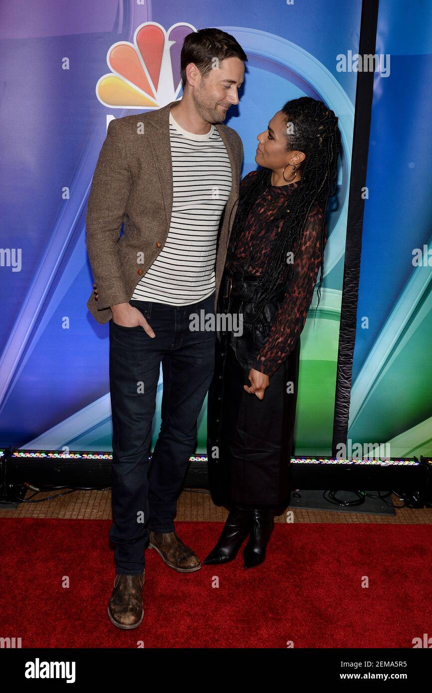 (L-R) Ryan Eggold and Freema Agyeman attend the 2019 NBC's mid-season ...