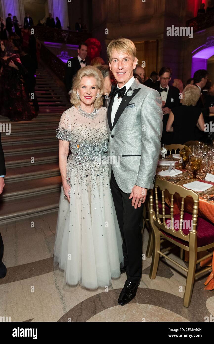 SAN FRANCISCO, CA - January 23 - Dede Wilsey and Jack Calhoun attend SF ...