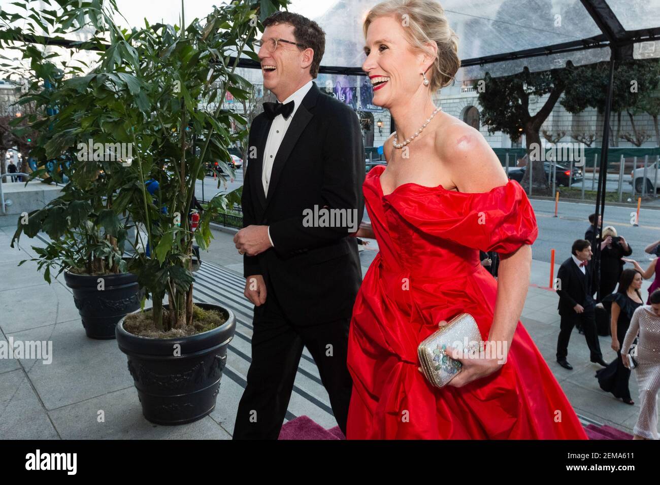 SAN FRANCISCO, CA - January 23 - Michael Mauze and Alison Mauze attend ...