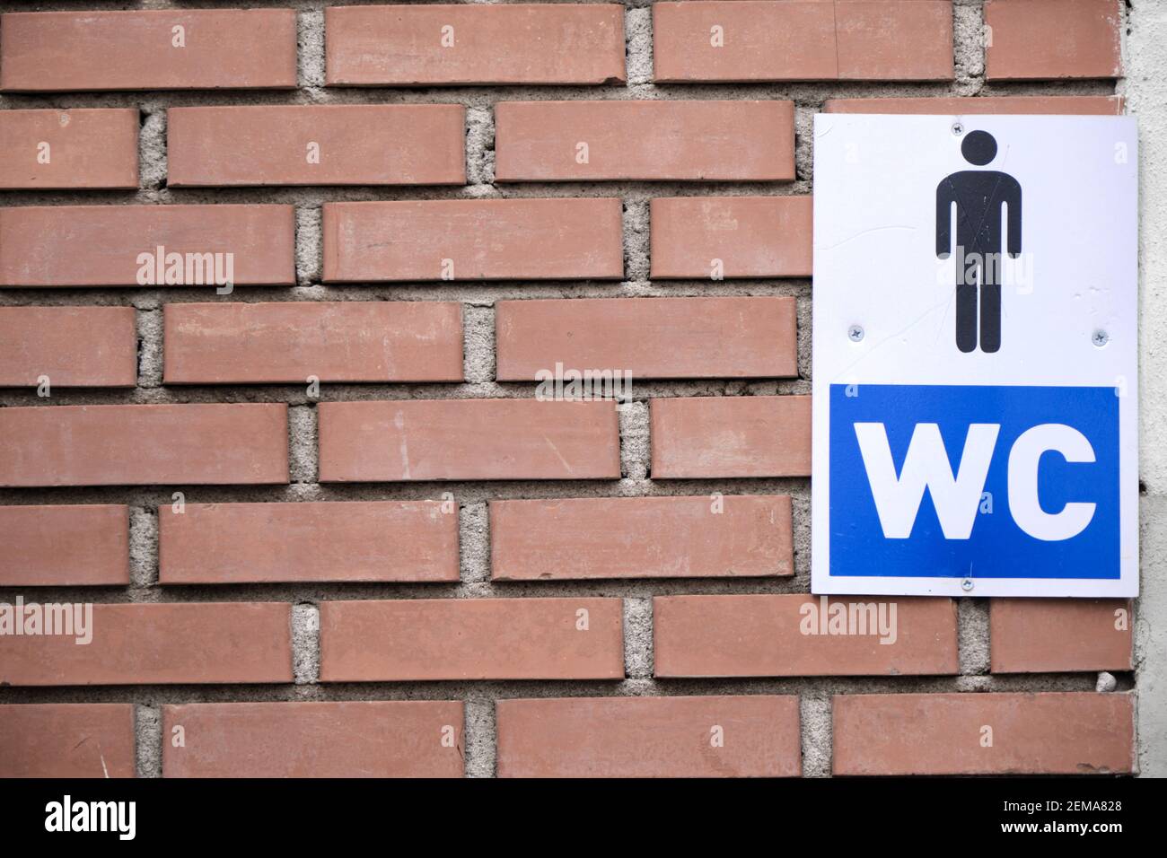 Hanging toilet sign hi-res stock photography and images - Alamy