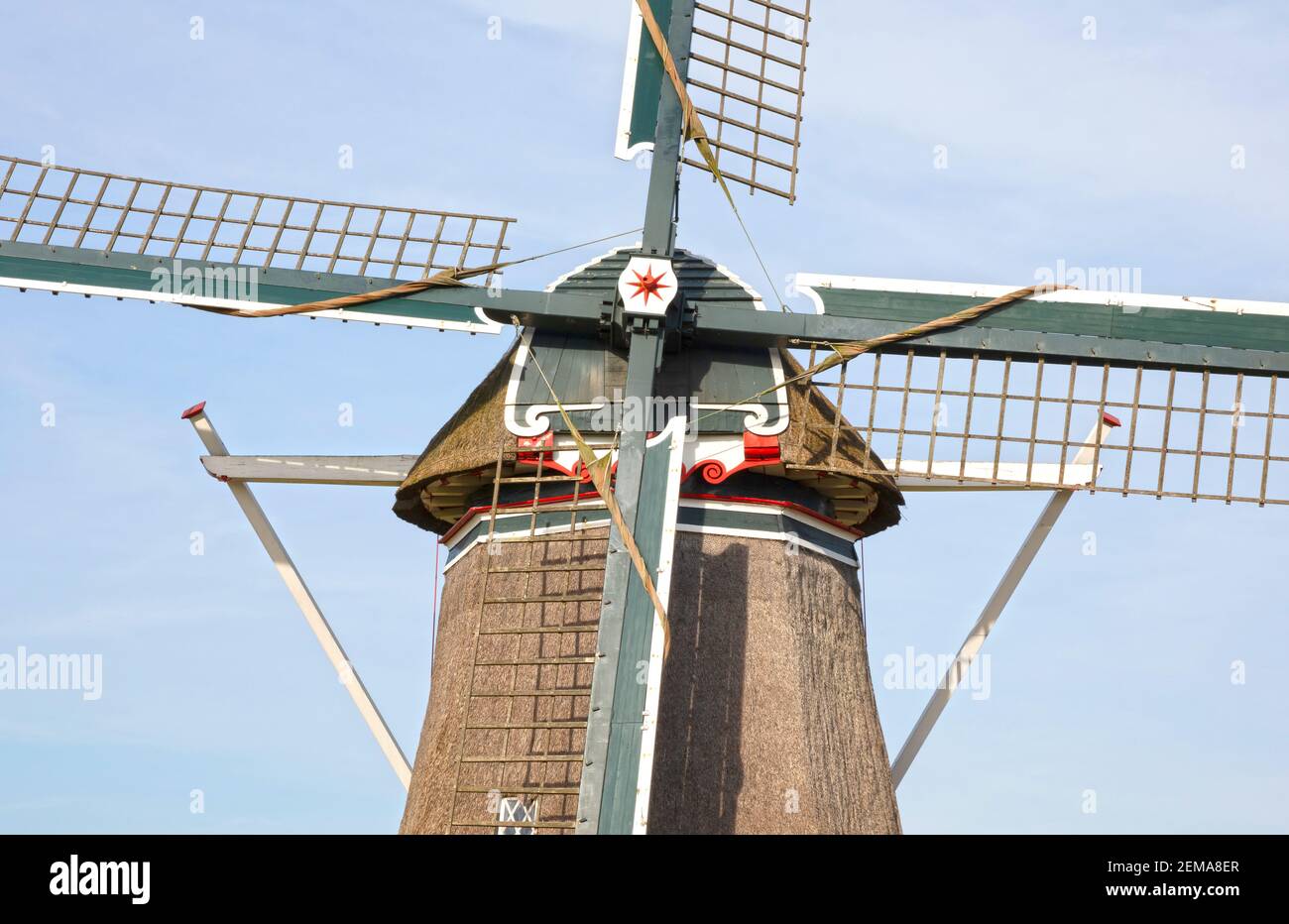 Old windmill in the Netherlands, catching dutch wind Stock Photo - Alamy