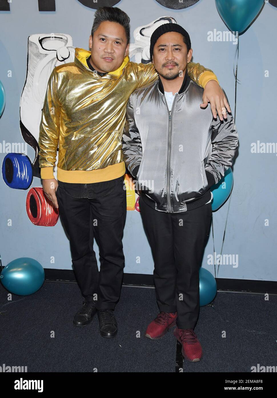 (L-R) Dante Basco and Dion Basco at Jeannie Mai's 40th Birthday Roll ...