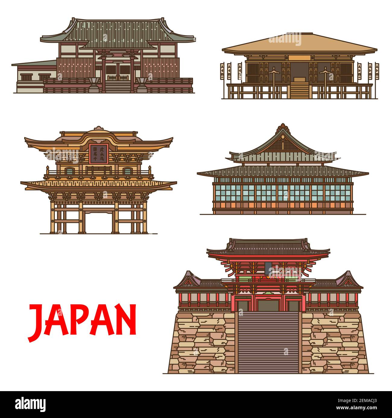 Tsurugaoka hachimangu shrine Cut Out Stock Images & Pictures - Alamy