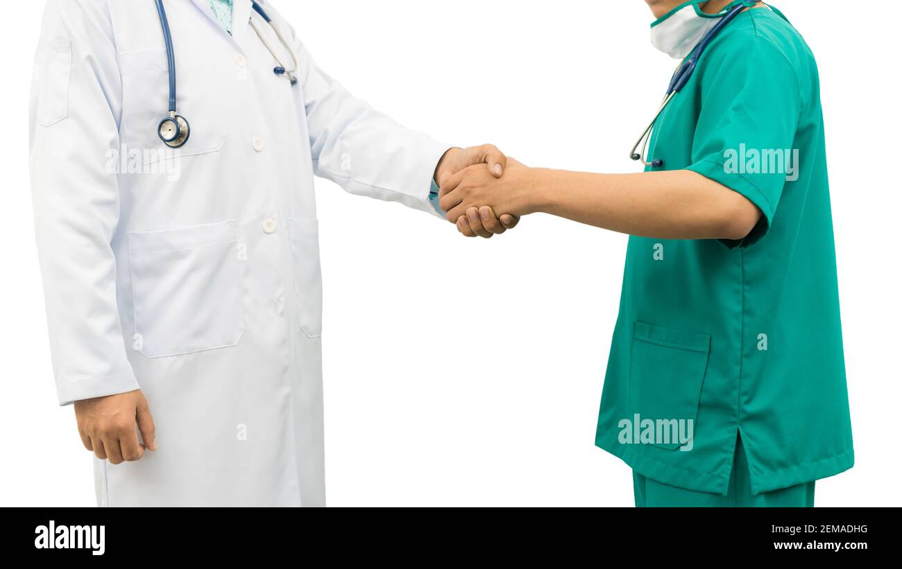 Doctor patient collaboration Cut Out Stock Images & Pictures - Alamy