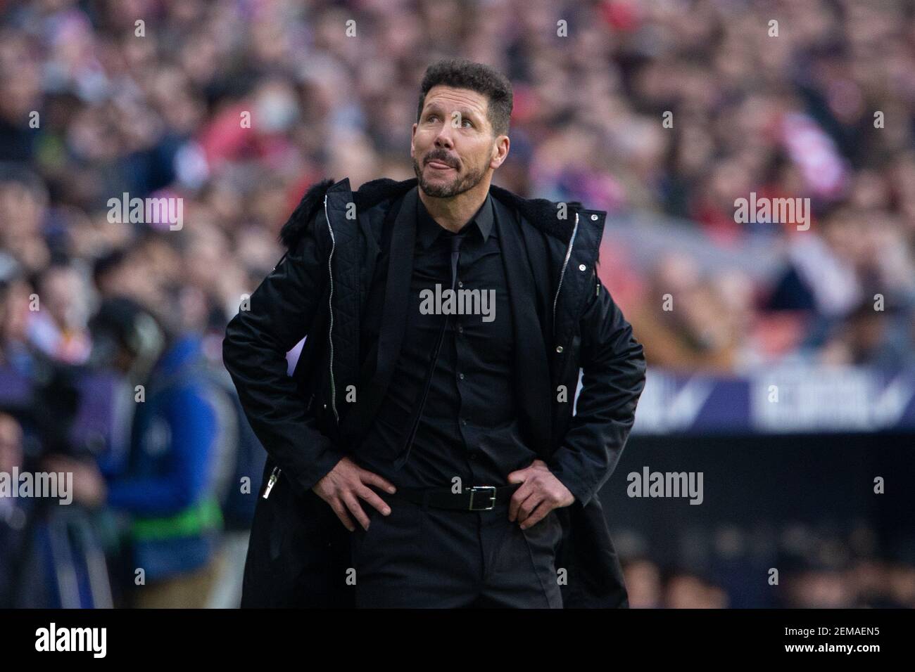 Diego Pablo Cholo Simeone of Atletico Madrid during the match between ...
