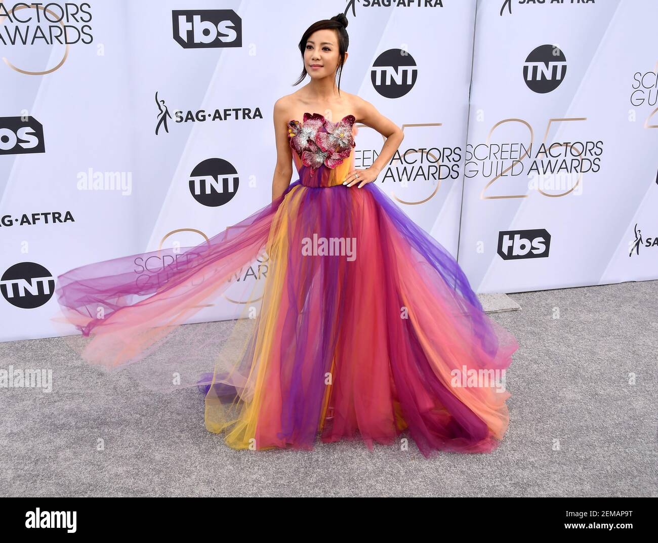 Fiona Xie arrives at the 25th annual Screen Actors Guild Awards at The ...
