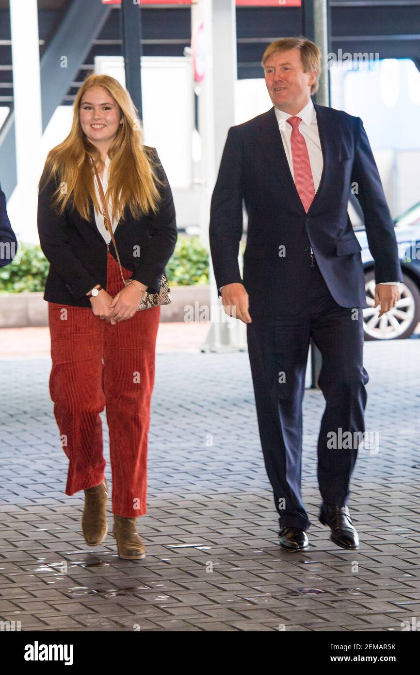 King Willem-Alexander and Princess Amalia of the Netherlands during the ...