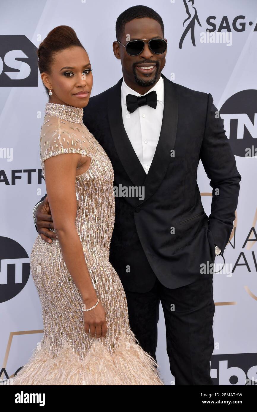 Ryan Michelle Bathe and Sterling K. Brown arrives at the 25th annual ...