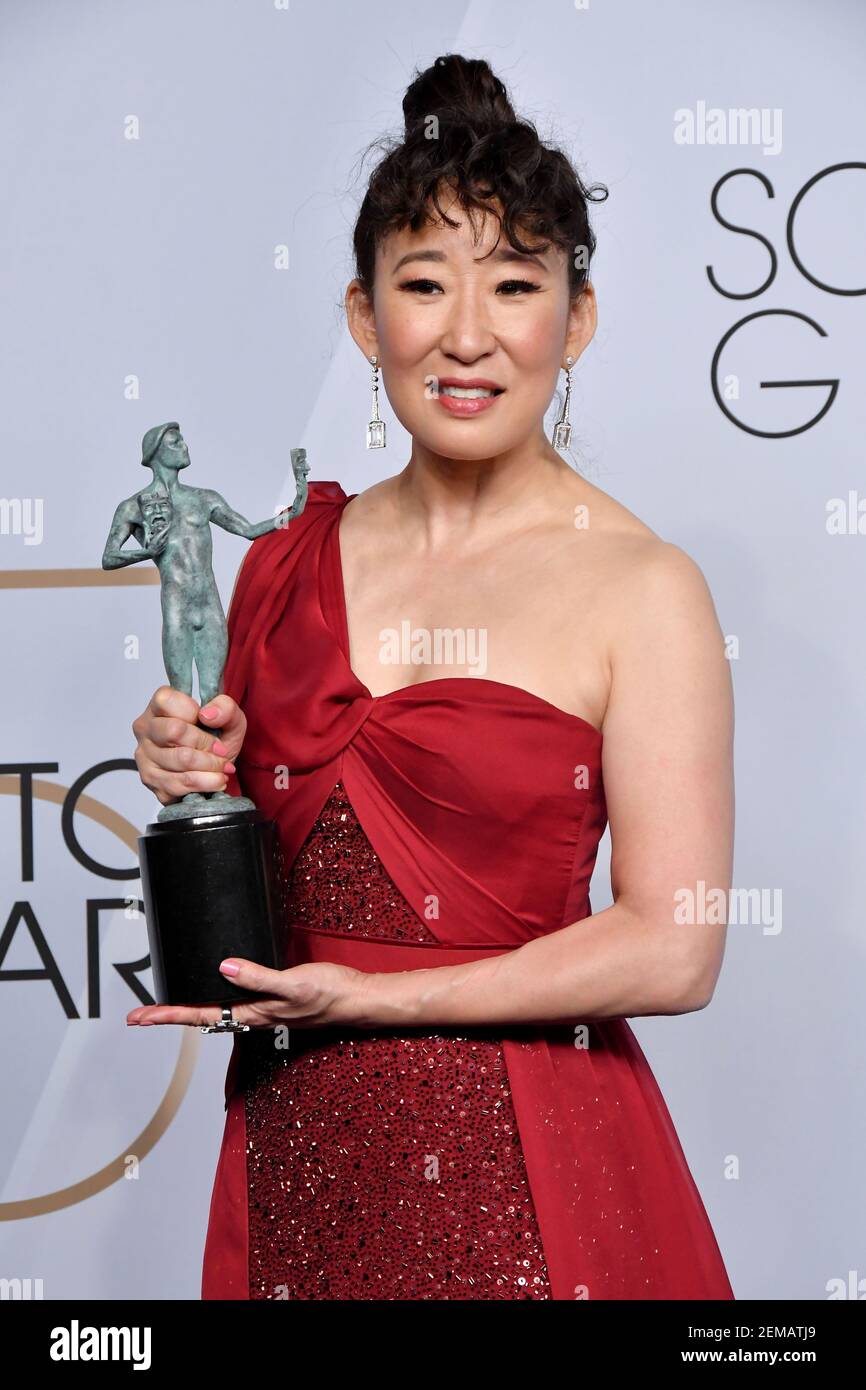 Sandra Oh, winner of Outstanding Performance by a Female Actor in a ...