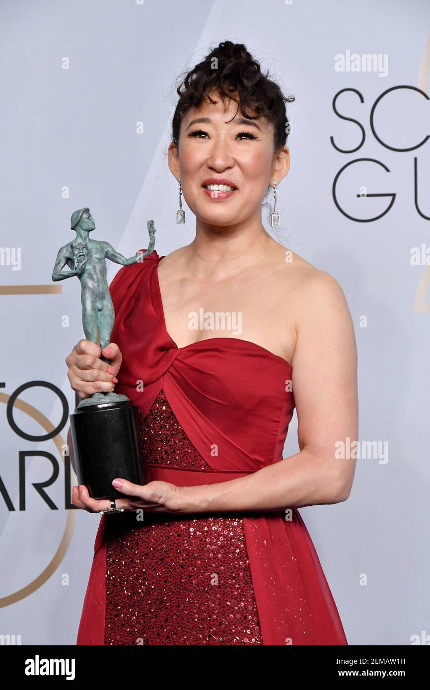 Sandra Oh, winner of Outstanding Performance by a Female Actor in a ...