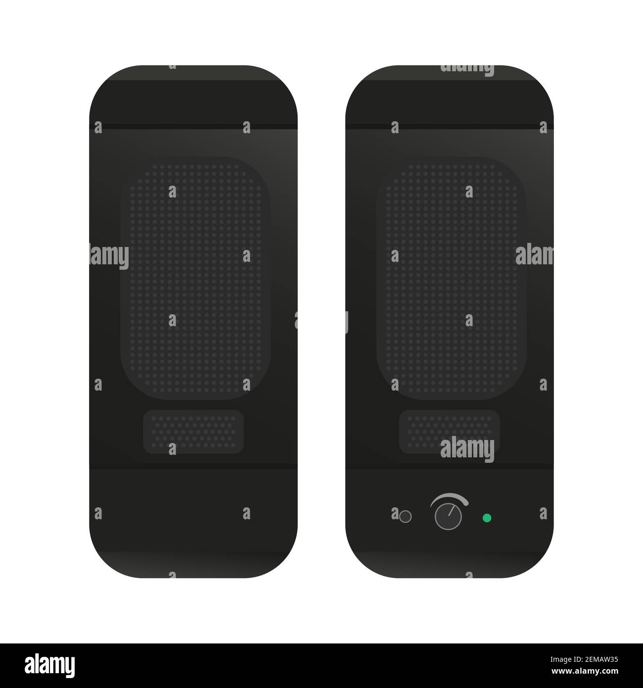 Pair of loud speakers Stock Vector Images - Alamy