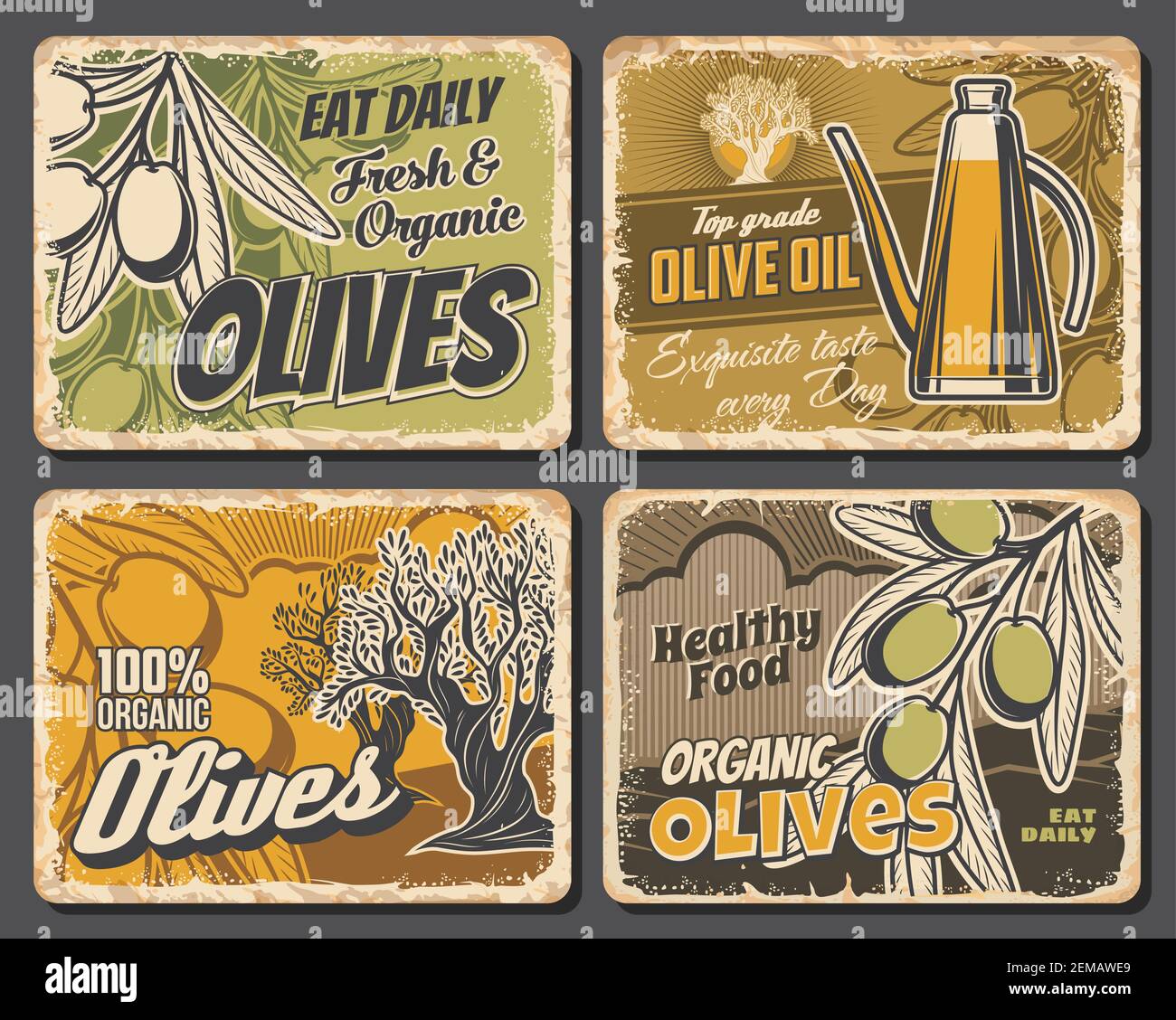 Scratched olives Stock Vector Images - Alamy