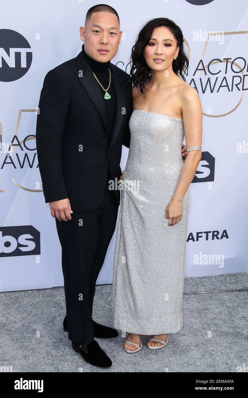 LOS ANGELES, CA, USA - JANUARY 27: Eddie Huang and actress Constance Wu ...