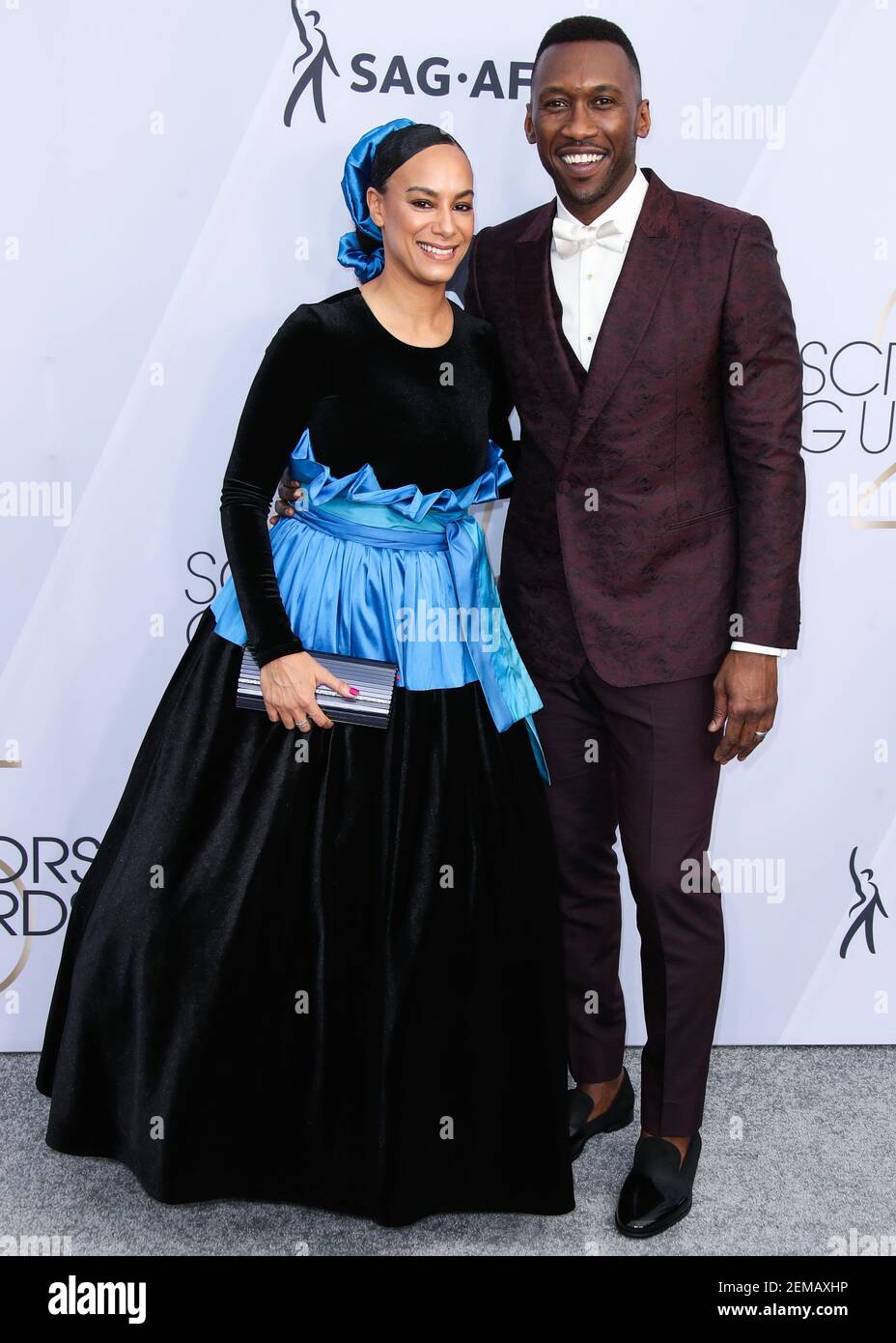 LOS ANGELES, CA, USA - JANUARY 27: Amatus Sami-Karim and husband/actor Mahershala Ali arrive at ...