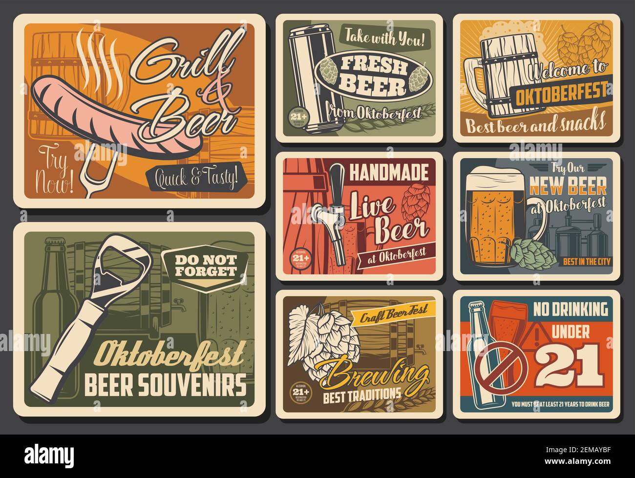 Cask ale festival Stock Vector Images - Alamy