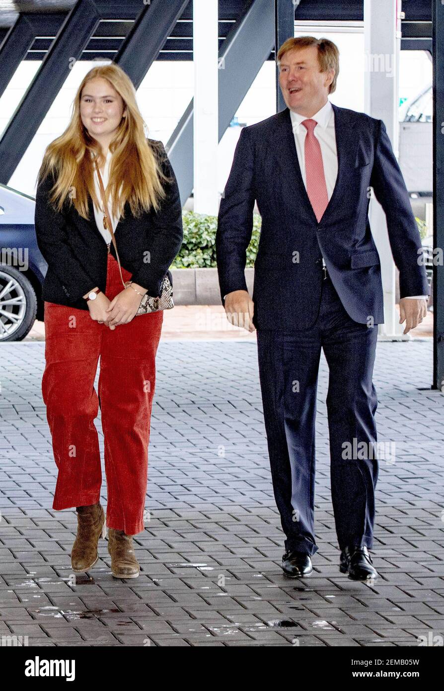 27-01-2019 Amsterdam Princess Amalia and King Willem-Alexander during ...