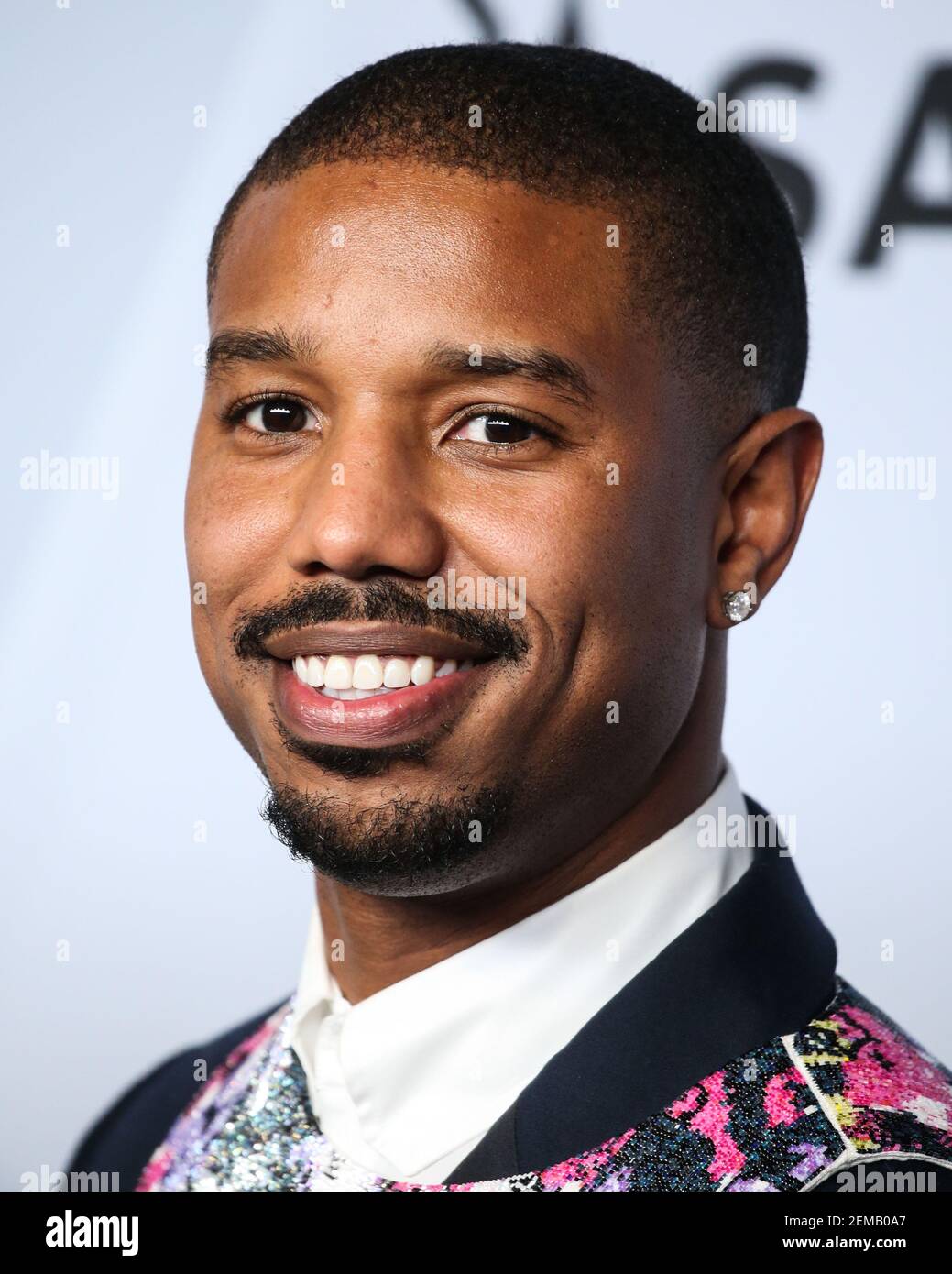 LOS ANGELES, CA, USA - JANUARY 27: Actor Michael B. Jordan poses in the ...