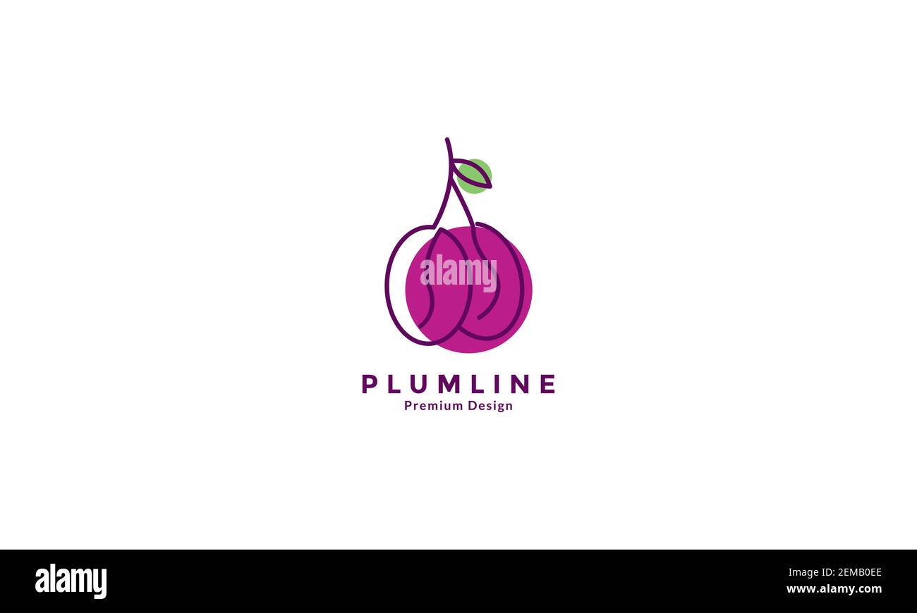 Plum logo hi-res stock photography and images - Alamy