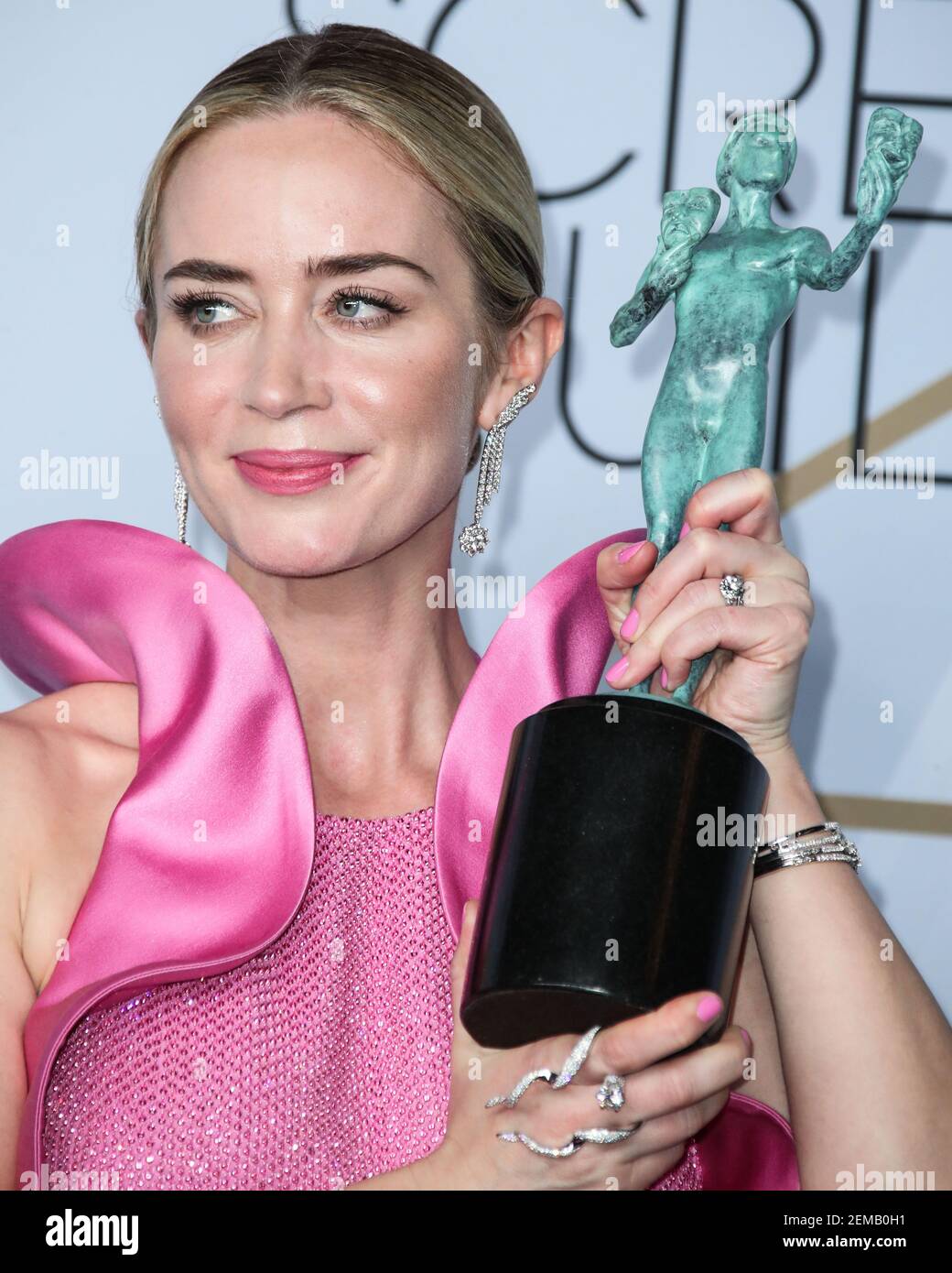 LOS ANGELES, CA, USA - JANUARY 27: Actress Emily Blunt, winner of ...