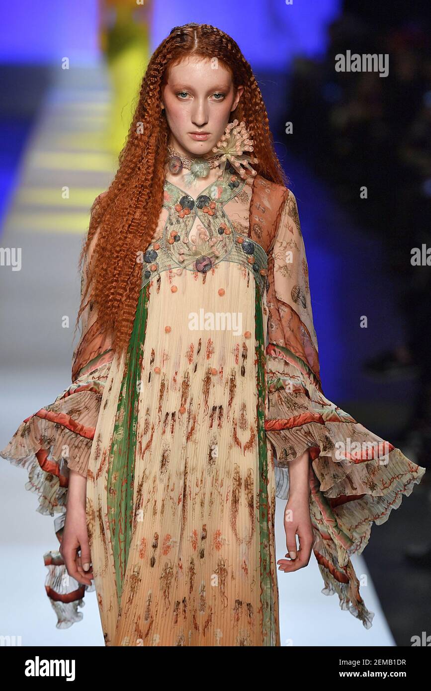 Lorna Foran walks on the runway during the Jean Paul Gaultier Haute ...