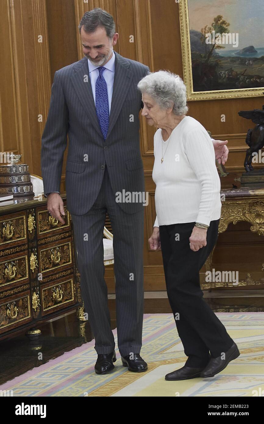 28-01-2019 Madrid King Felipe VI of Spain attends an audience with Mrs ...