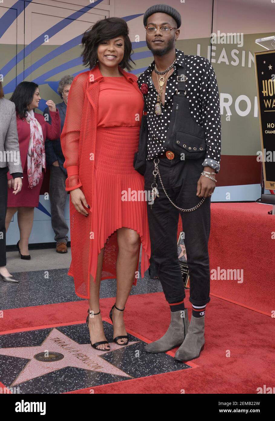 (L-R) Taraji P. Henson and Son Marcell Johnson at the Taraji P. Henson ...