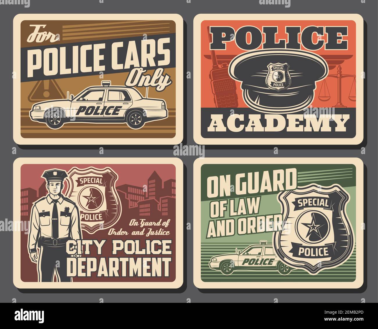 Police and law, security, justice legal court and policeman, officer ...