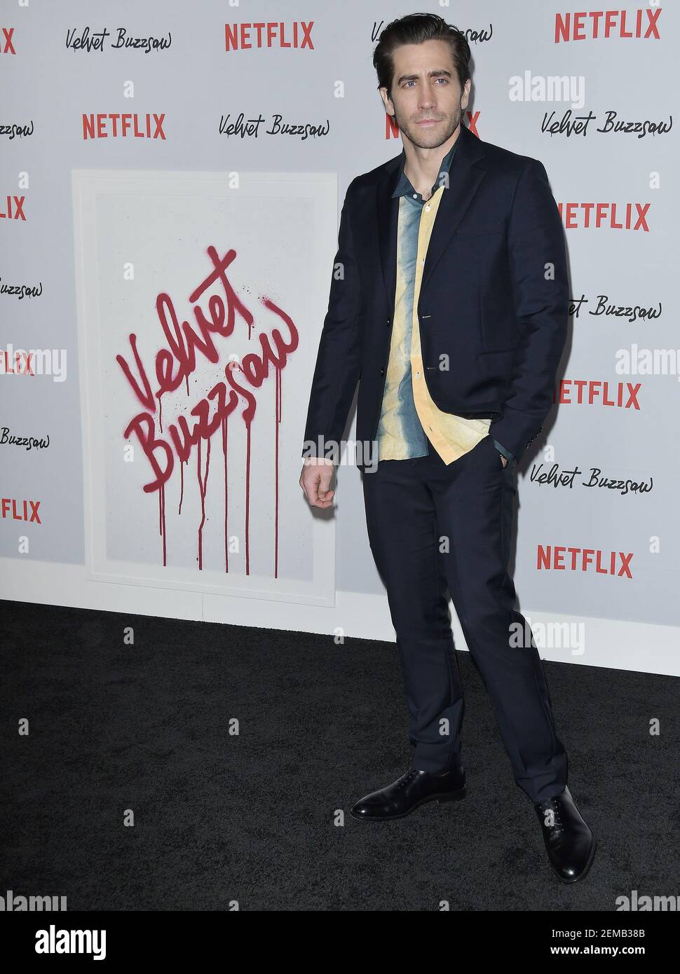 Jake Gyllenhaal arrives at the "Velvet Buzzsaw" Los Angeles Premiere ...