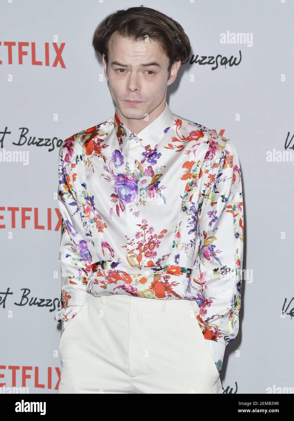 Charlie Heaton arrives at the "Velvet Buzzsaw" Los Angeles Premiere ...