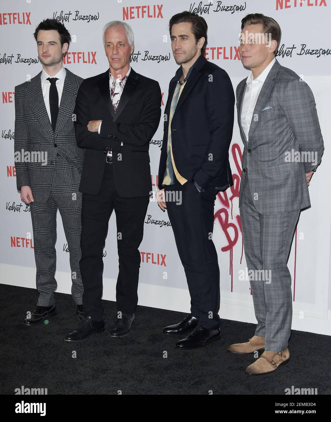 (L-R) Tom Sturridge, Dan Gilroy, Jake Gyllenhaal and Billy Magnussen at ...