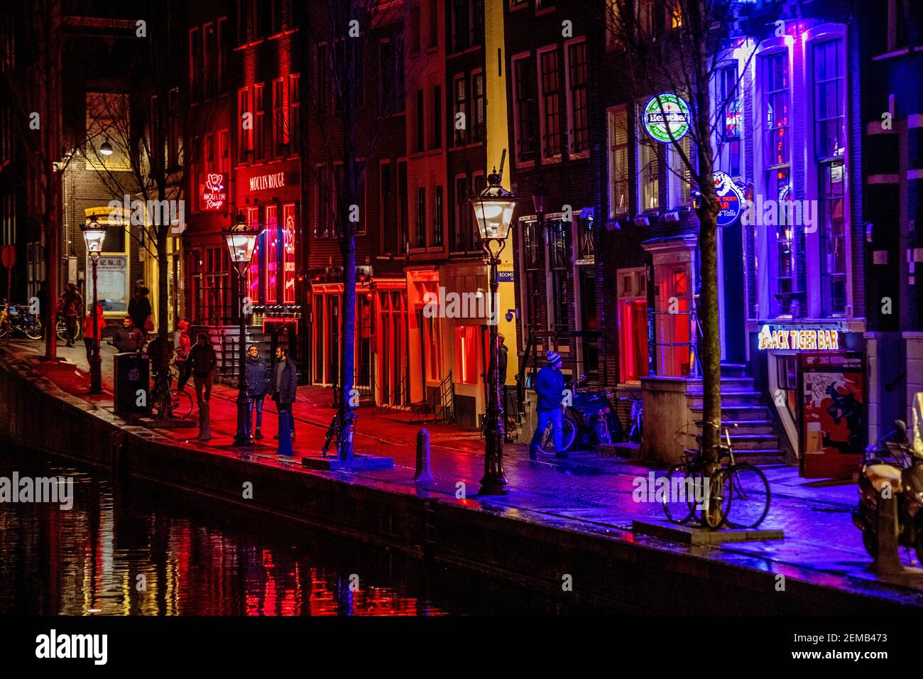 AMSTERDAM - Famous red light district in Amsterdam. (Photo by Robin ...