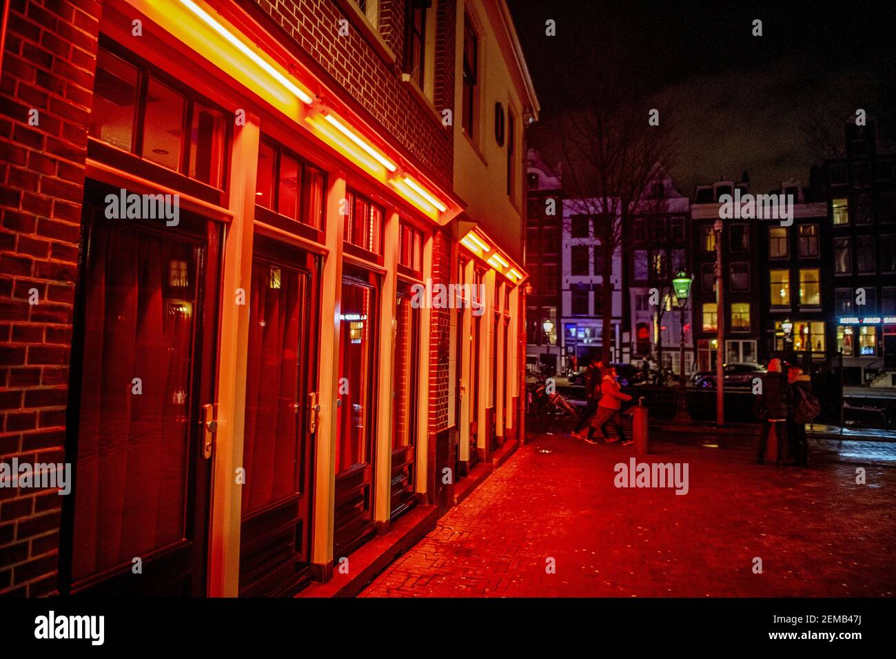 AMSTERDAM - Famous red light district in Amsterdam. (Photo by Robin ...