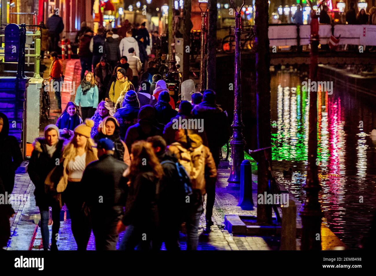 AMSTERDAM - Famous red light district in Amsterdam. (Photo by Robin ...