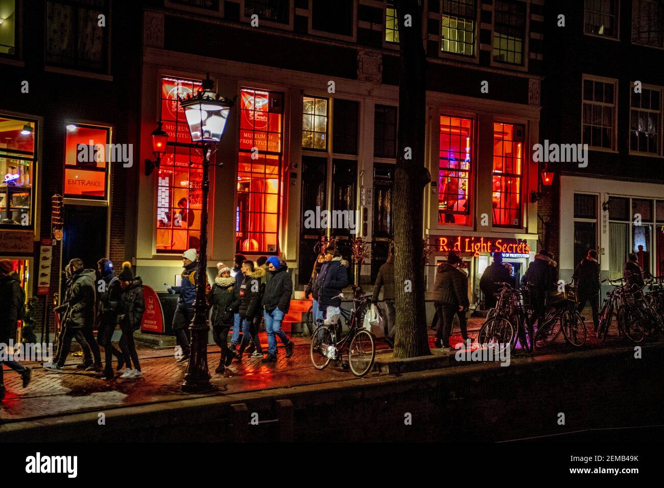 AMSTERDAM - Famous red light district in Amsterdam. (Photo by Robin ...