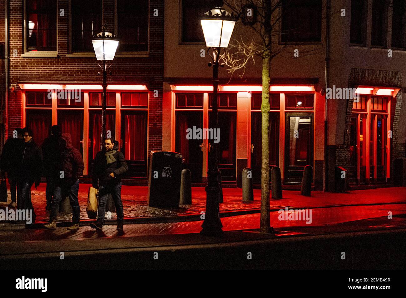 AMSTERDAM - Famous red light district in Amsterdam. (Photo by Robin ...