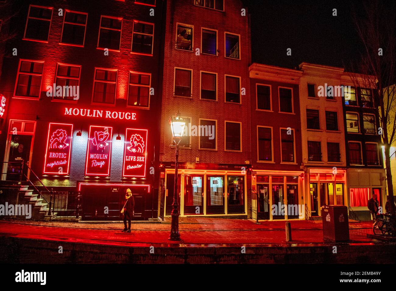 AMSTERDAM - Famous red light district in Amsterdam. (Photo by Robin ...