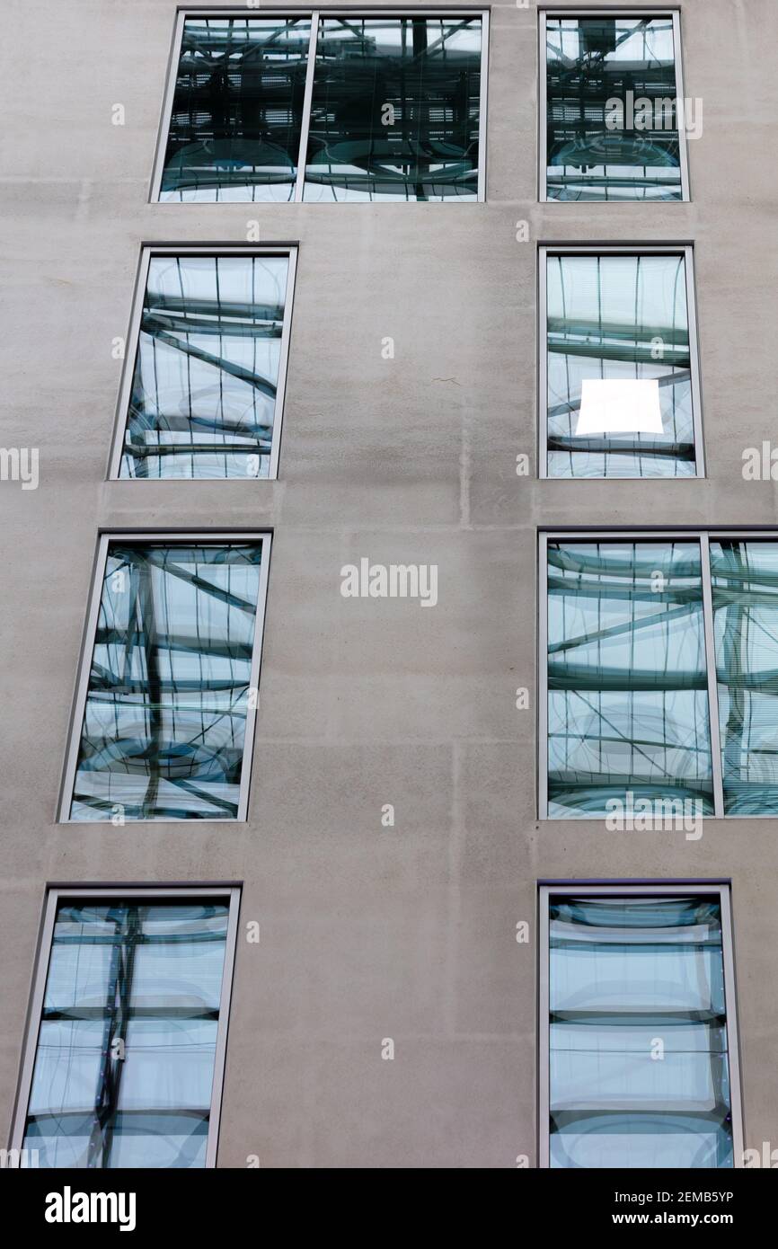 windows in a multi-storey building. Architecture concept, Helsinki ...