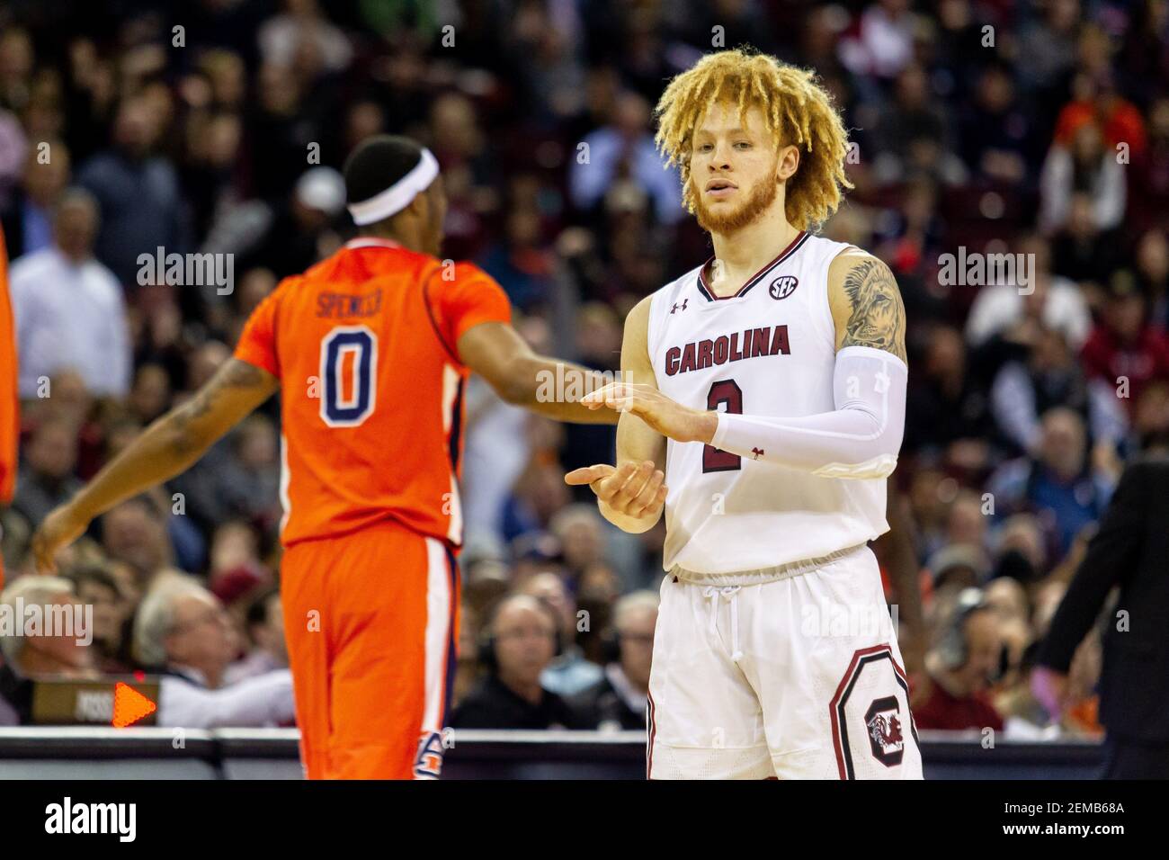 January 22, 2019: South Carolina Gamecocks guard Hassani Gravett (2 ...