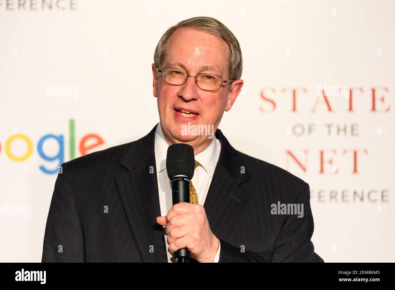 Bob Goodlatte (R-VA), former U.S. Representative, speaking at the State ...