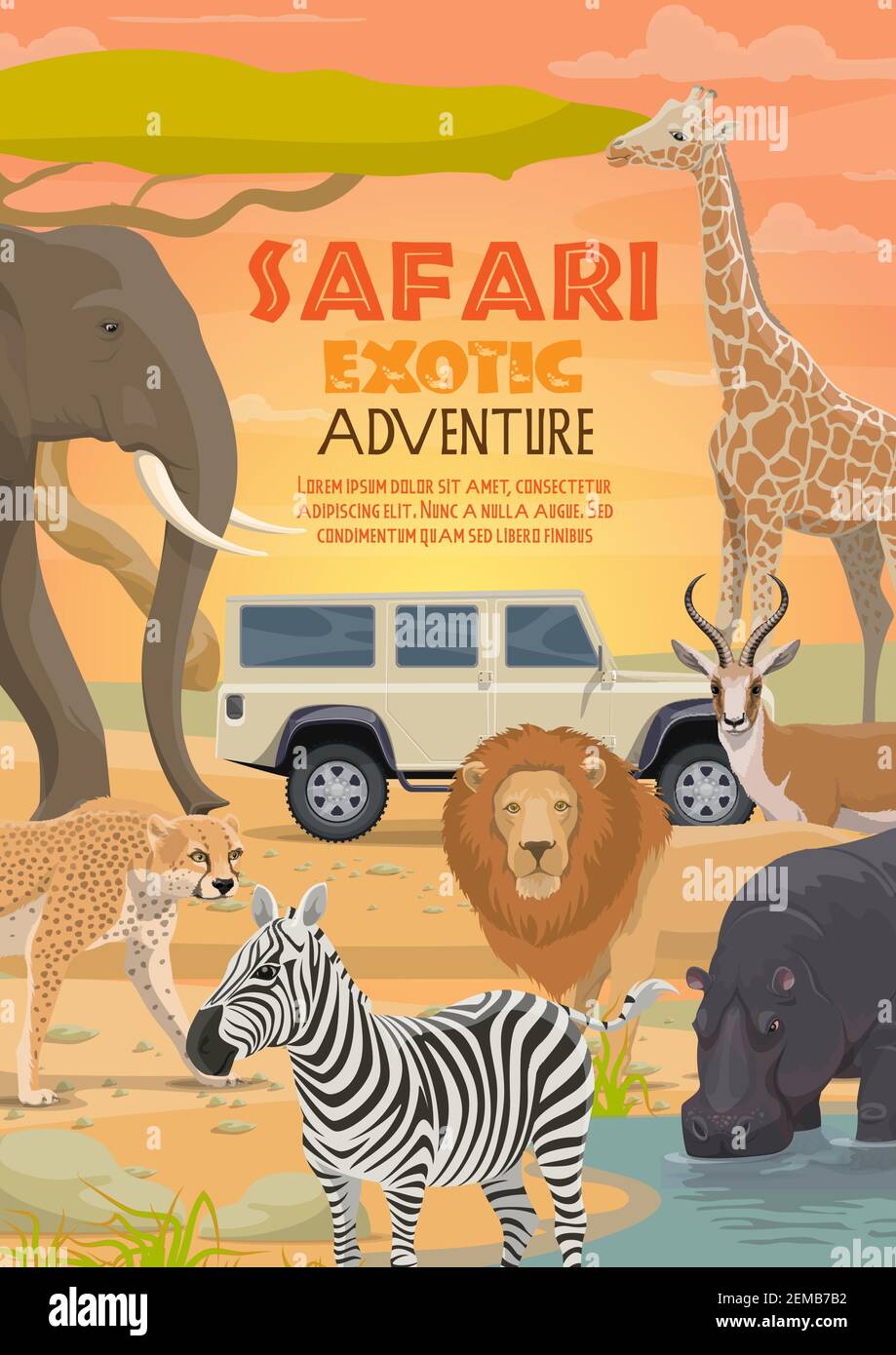 Savanna african impala Stock Vector Images - Alamy