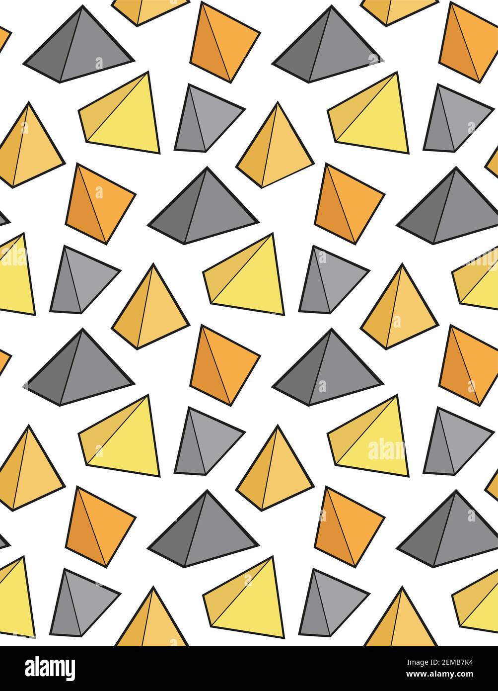 Seamless geometric pattern in trendy colors on a white background ...