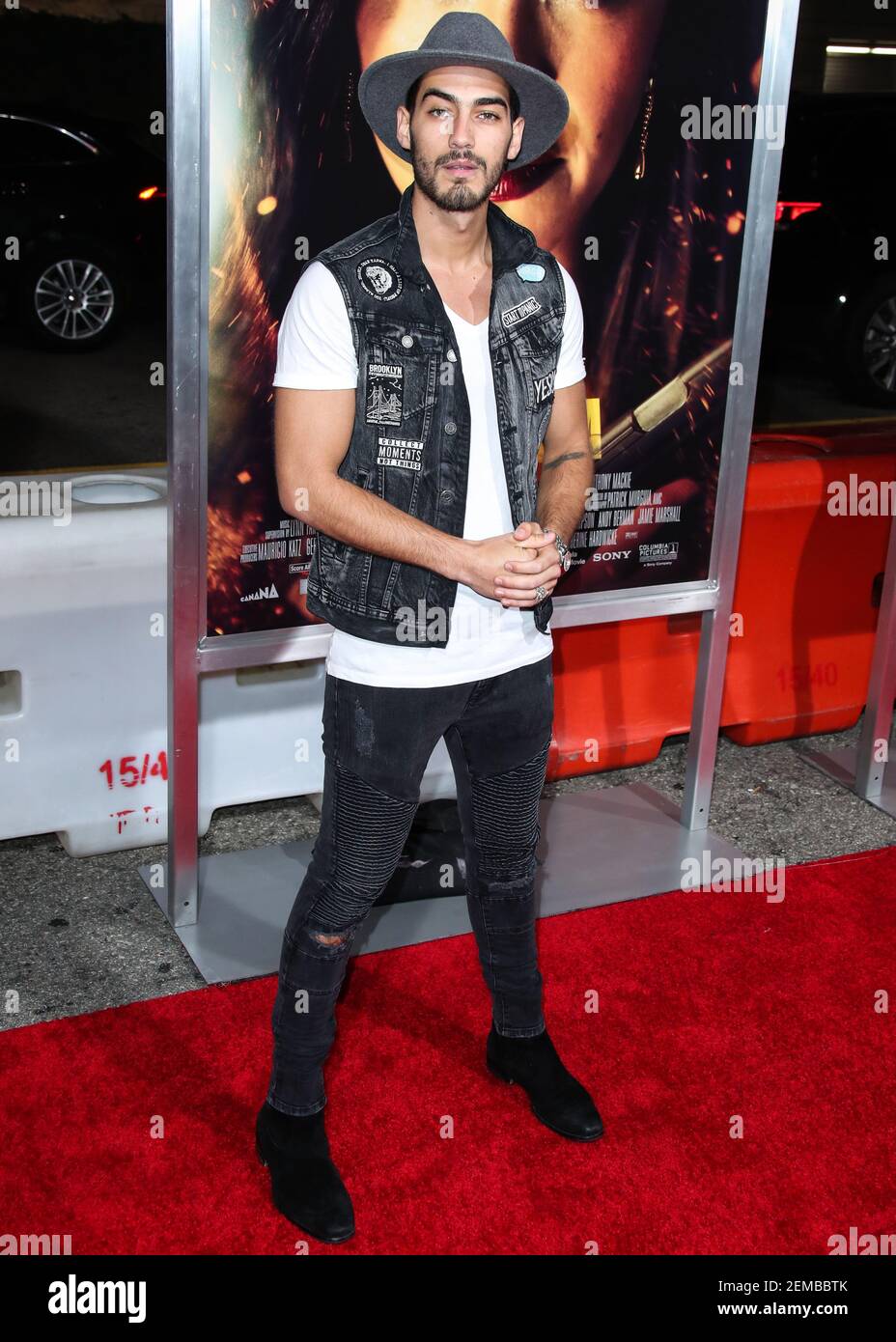 LOS ANGELES, CA, USA - JANUARY 30: Singer Michel Duval arrives at the ...