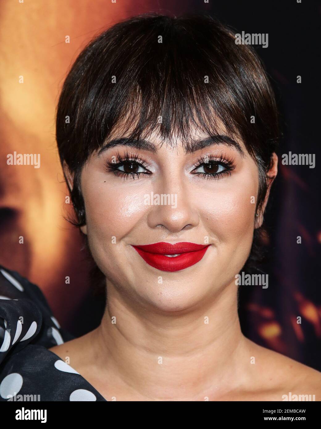 LOS ANGELES, CA, USA - JANUARY 30: Actress Jackie Cruz wearing Viktor ...