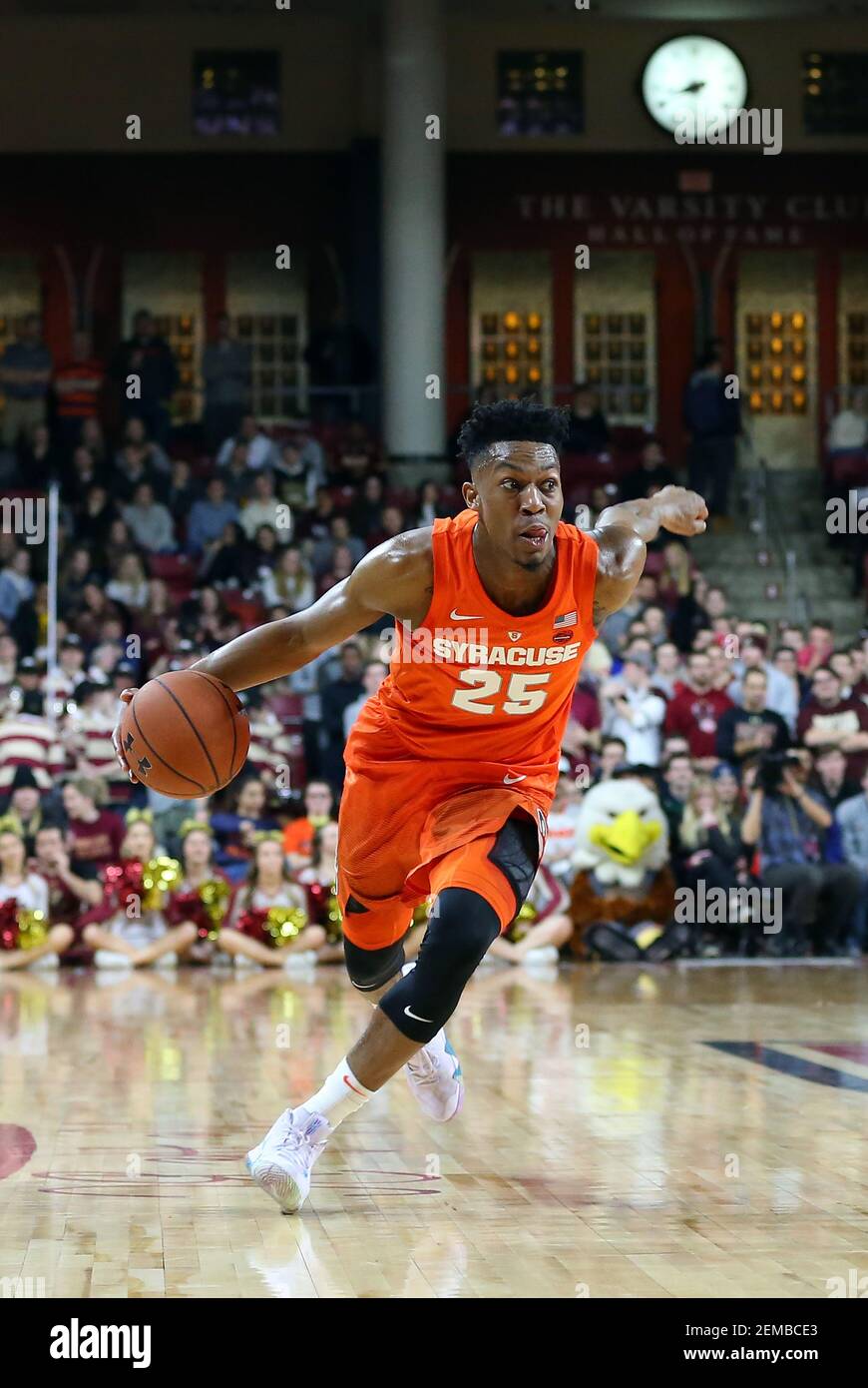January 30, 2019; Chestnut Hill, MA, USA; Syracuse Orange guard Tyus ...