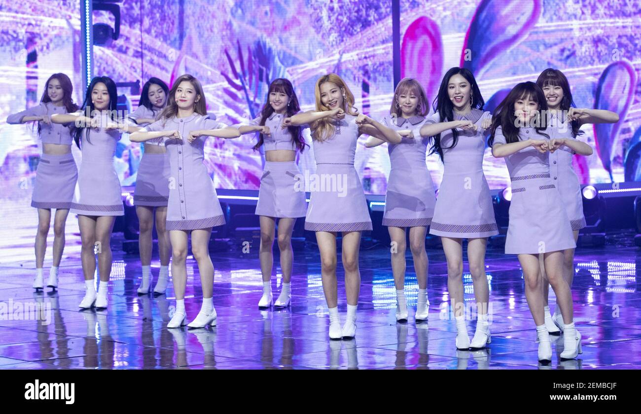 South Korean K-Pop girl group Cherry Bullet, performs on the stage ...